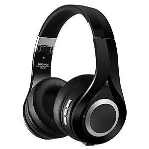 Bluetooth Headphones Over Ear Wireless Bluetooth Headphones Stereo Foldable Headphones with Mic 16H Play Time Deep Bass Earphones for PC/Cell Phones/TV,Gold