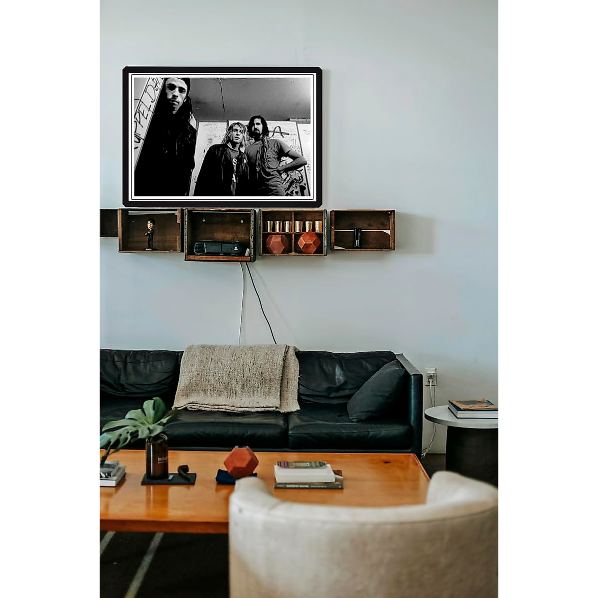 Nirvana Poster, Backstage, Kurt Cobain, 1990s, Grunge Music, Art Print