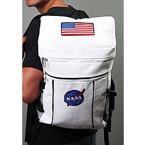 Fun Costumes Adult NASA Backpack Standard White