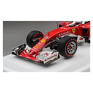 QCHIAN Die-cast Alloy car Model for F1 Formula One BBR 1: 18 Ferrari Kimi Raikkonen 2016 SF16-H Vettel 5# for Friends and Family (Color : C)