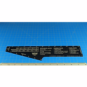 LITKO 12-inch Movement & Shooting Gauge | Compatible with Warhammer 40,000 9th Edition | Command | Movement | Shooting | Charge | Fight (Translucent Green)