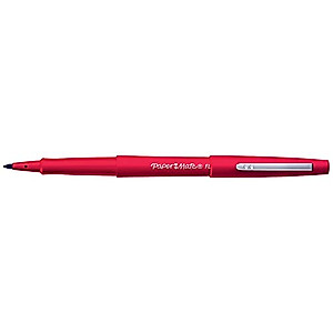 Papermate Flair fineliners (Medium, Red, Water-based ink, Metal)