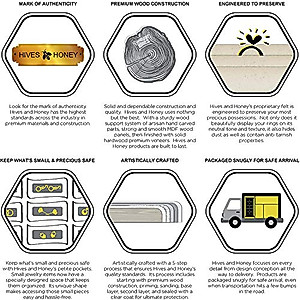 Hives and Honey Haley Jewelry Armoire, Large, Taupe