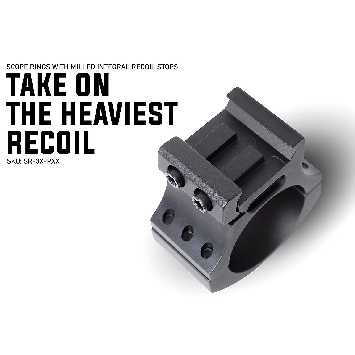 Monstrum Alpha 1-6x24 First Focal Plane FFP Rifle Scope with MOA Reticle | Precision V2 Picatinny Scope Rings | Bundle