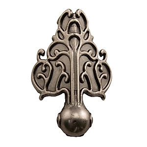 Foundations Metal Box Feet by Tim Holtz Idea-ology, 4 Feet per pack, 1-1/2 x 2 Inches, Antique Nickel Finish, TH92821 , Silver