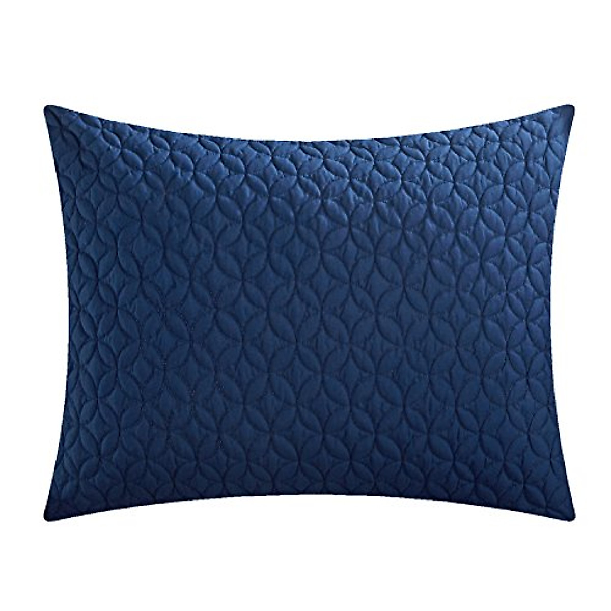 Chic Home Sigal 20 Piece Comforter Set Reversible Geometric Quilted Design Complete Bed in a Bag Bedding – Sheets Decorative Pillows Shams Window Treatments Curtains Included King Navy