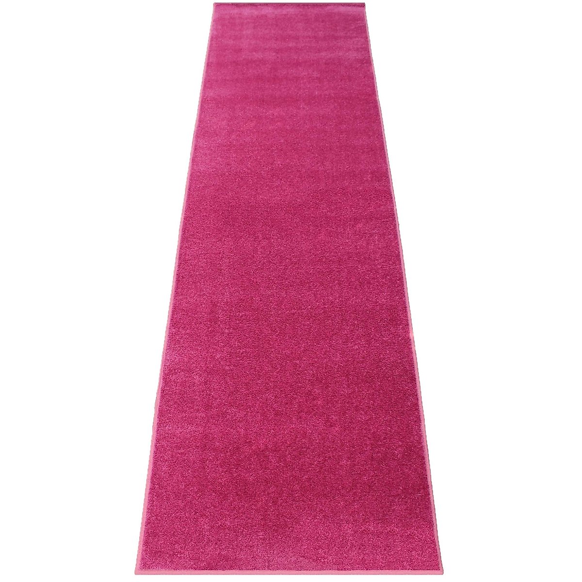 Event Carpet Aisle Runner - Quality Plush Pile Rug with Backing, Binding in Various Sizes (3 X 45 ft, Pink)