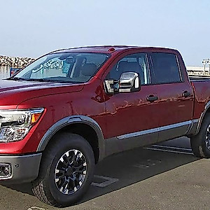 Spec-D Tuning Chrome Power Heated+Blind Spot+Memory Towing Mirror Compatible with 2016-2022 Nissan Titan