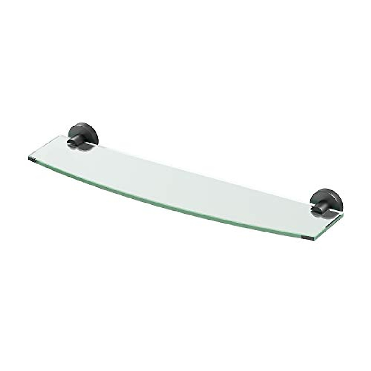 Gatco 4636MX Glam Glass Shelf, 20 Inch, Matte Black