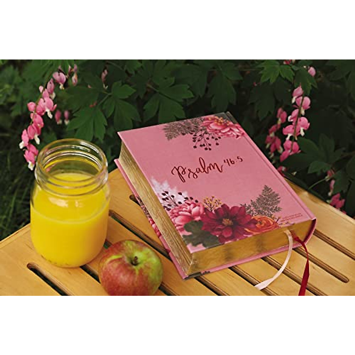 NIV, Artisan Collection Bible, Cloth over Board, Pink Floral, Designed Edges under Gilding, Red Letter, Comfort Print