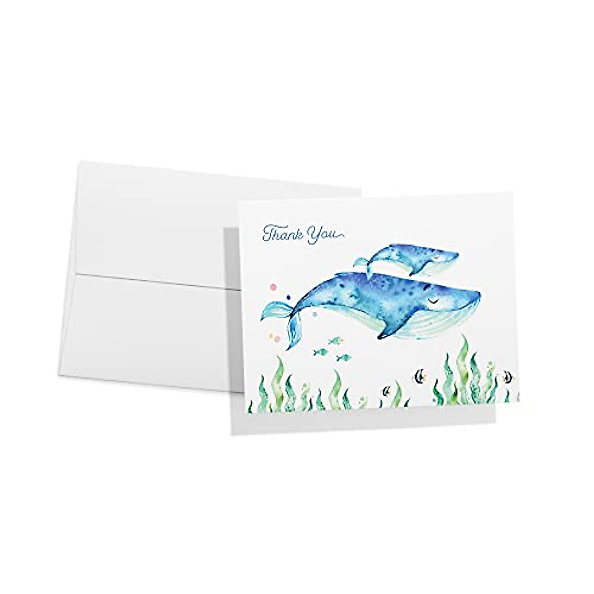 Twigs Baby Shower Thank You Cards - 12 Set - Thick, Blank Greeting Card Assortment With Envelopes - 5.5 x 4.25 In. All Occasion Stationery Paper - Made In USA
