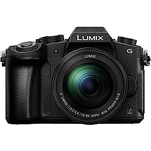 Panasonic Lumix DMC-G85 Mirrorless Camera with 12-60mm OIS Lens Starter Bundle with Bag, 64GB SD Card, 2 Extra Battery, Charger, Mini Tripod and Accessories