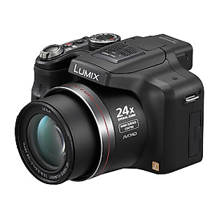 Panasonic Lumix DMC-FZ47K 12.1 MP Digital Camera with 24xOptical Zoom - Black (OLD MODEL)