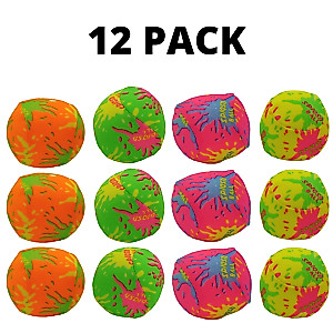 4E's Novelty 12 Pack - 2" Water Bomb Splash Balls - Mini Water Absorbent Ball - Kids Pool Toys, Outdoor Water Activities for Kids, Pool Beach Party Favors. Water Fight Games