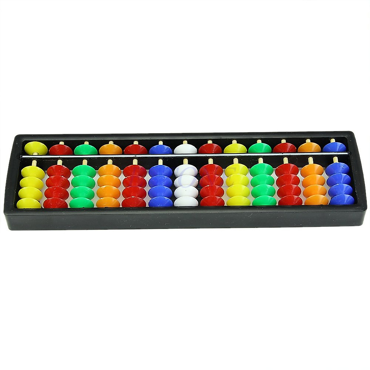 WANGYUMI Portable Arithmetic Soroban w/Colorful Beads Mathematics Calculate Tool Abacus