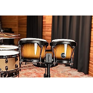 Meinl Percussion Bongos Hand Drum Set 6.75" and 8" with Hardwood Shells and Tuning Key — NOT Made in China — Headliner Series, 2-Year Warranty, Vintage Sunburst (HB100VSB)