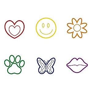 Melissa & Doug Happy Handles Wooden Stamp Set: 6 Stamps and 6-Color Stamp Pad - Kids Stamp Packs With Washable Ink, Easy To Hold Stampers For Kids Ages 4+