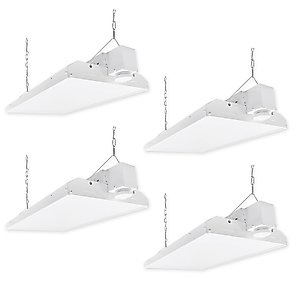 mw Smarton 2FT LED Linear High Bay Light with Motion Sensor, 155W, 20925LM,135LM/W, 5000K Shop Light,120-277V, 0-10V Dimmable UL&DLC Listed Linear Highbay Fixture for Warehouse, Supermarkets (4PK)