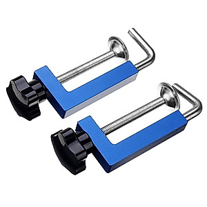 AYKONG 2Pcs Aluminum Alloy 360° Ratary Woodworking Clamp G Clip Dedicated Fixture Adjustable Frame Fast Fixed Clamp for Woodworking Benches Jig Accessories