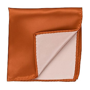 tiemart Premium Pocket Square (Burnt Orange)
