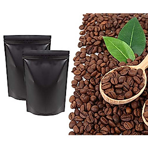 YunKo 100 PACK Black Mylar Bags for Food Storage Resealable Bags for Small Business(6x9 Inches)