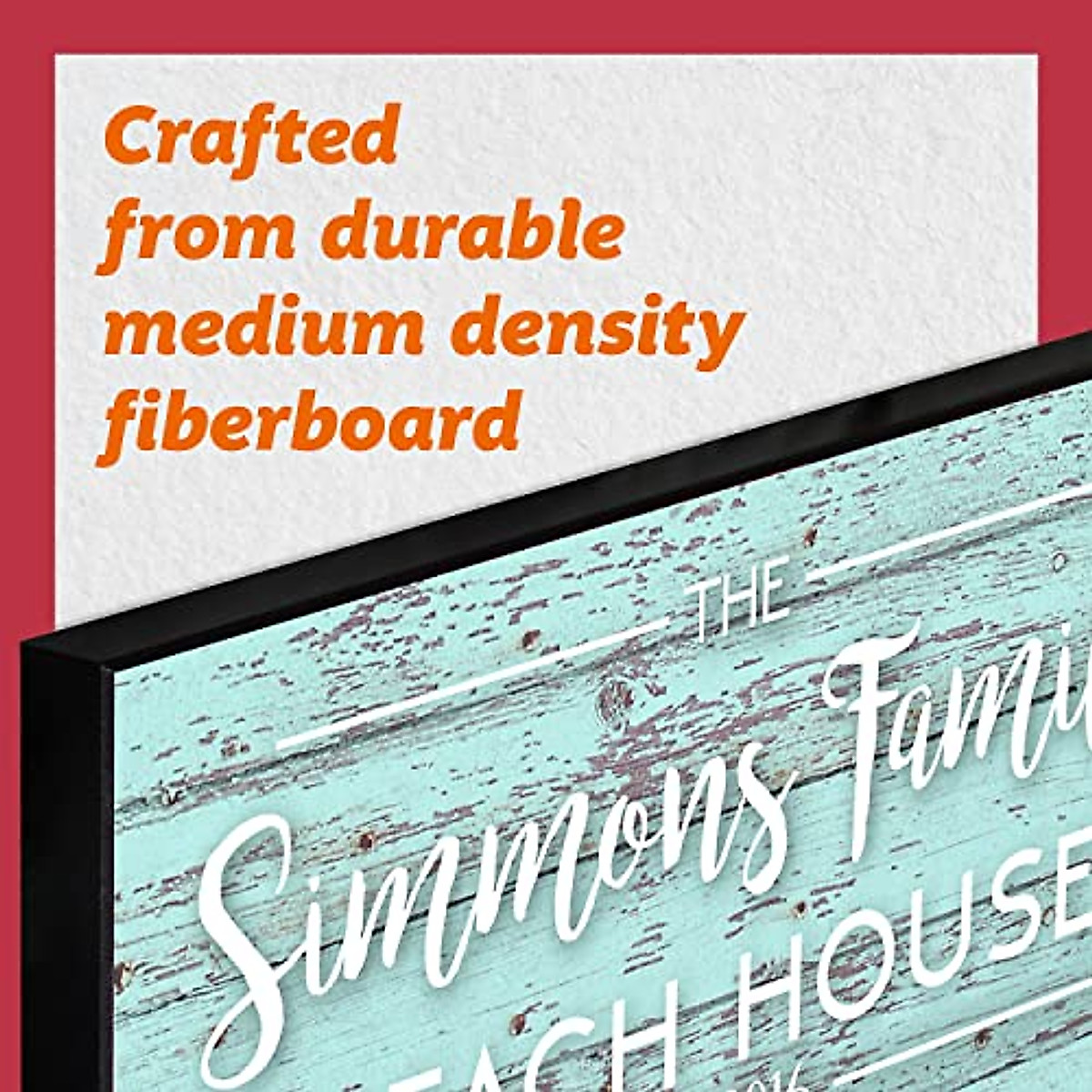 Pattern Pop Personalized Mint Rustic Wood Plank Look Beach House Key Hanger