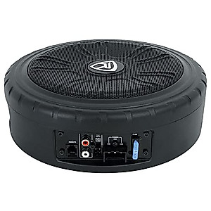 Rockville WHEEL OF BASS 8" Slim Under-Seat Powered Truck/Car Audio Subwoofer Sub