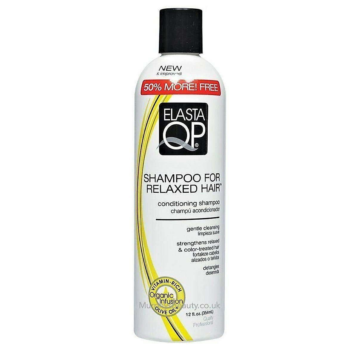 Elasta QP Shampoo for Relaxed Hair, 12 Ounce