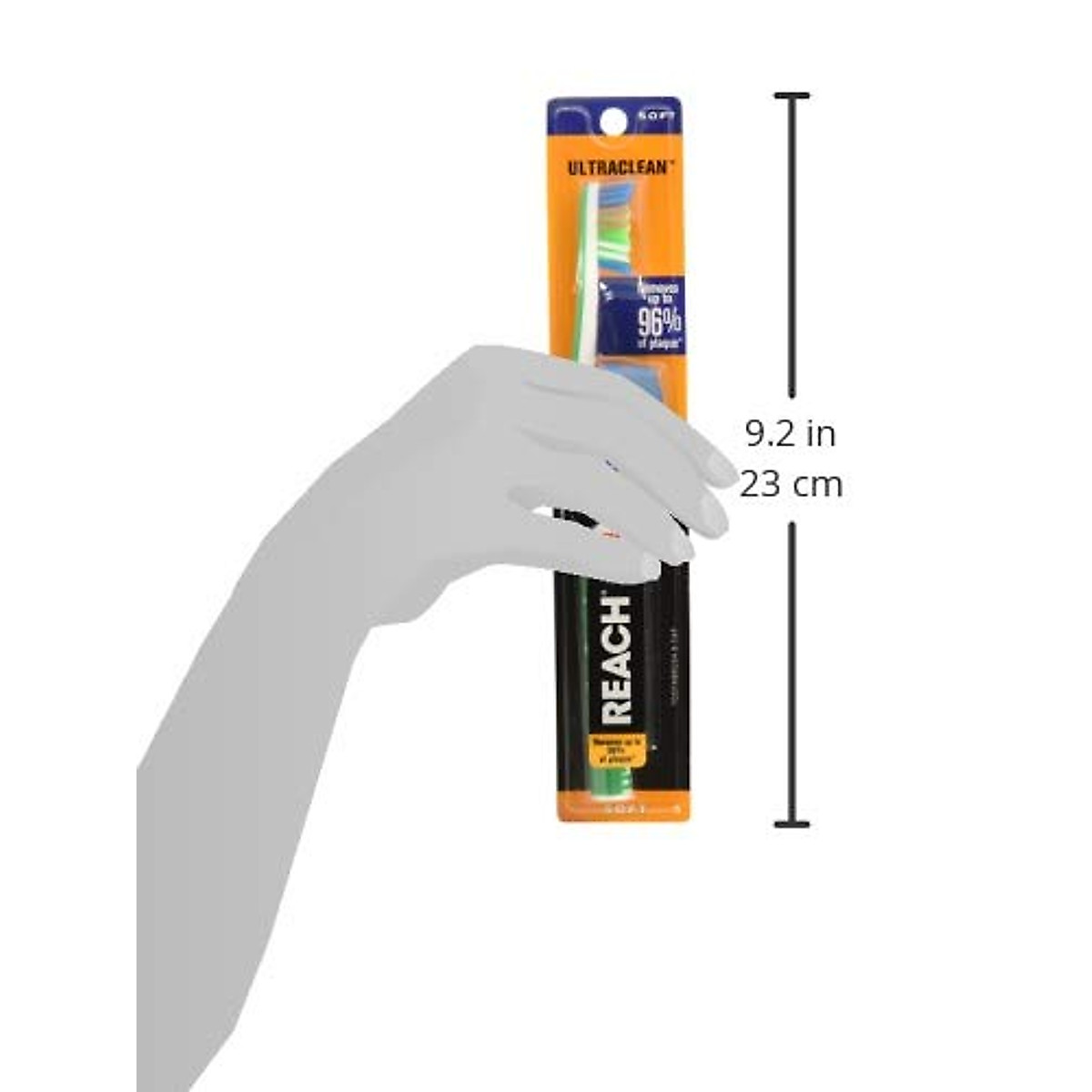 Reach Ultraclean Soft Toothbrush With Free Cover. Assorted Colors