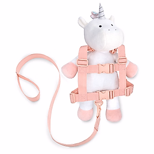 Travel Bug Toddler Character 2-in-1 Safety Harness (Unicorn - White/Pink/Rainbow)
