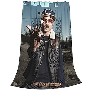 Flannel Blanket August Alsina Soft Lightweight Throw Blanket Warm Durable Sofa Couch Decor Beding 50"X40"