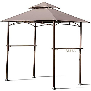 EnjoyShop 8' x 5' Outdoor Barbecue Grill Gazebo Canopy Tent BBQ Shelter Perfect Beautiful Classic Elegant Useful