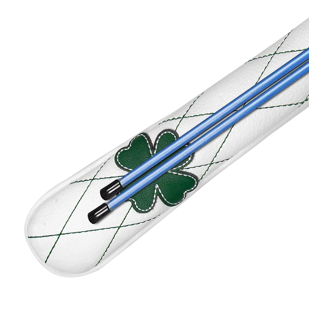 Golf Headcovers Golf Alignment Stick Cover Case Holder Premium Leather Holds at Least 2 Sticks