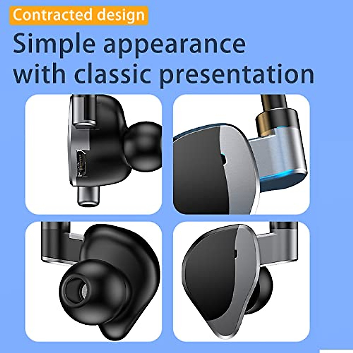 LILAJO Single Touch-Control Wireless Bluetooth TWS-Headphones - Headset 5.2 Wireless Car Driving in Ear Earbuds - 14 Days Standby Time Ipx5 Waterproof