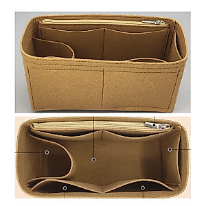 Lckaey Felt Purse Insert forlv carryall mm organizer purse organizer lv carryall 2076claret-S