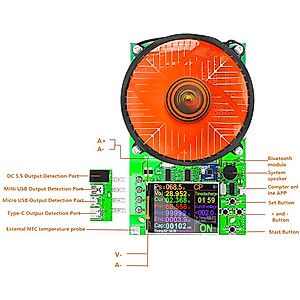 150W 4-Wire Electronic Load Tester 2.4 inch DC Tester APP Electronic Adjustment Constant Load Lithium Battery Capacity Monitor Discharge Charge Power Meter Supply Checker