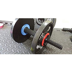 Olympic Plate to Standard Bar Adapters (Black, 1/2")