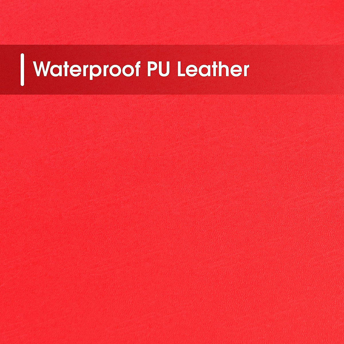 BarberPub Waiting Room Chairs, Heavy Duty Office Guest Reception Bench, Faux Leather Upholstered Lobby Chairs for Salon, Conference Room 7008 (Red)