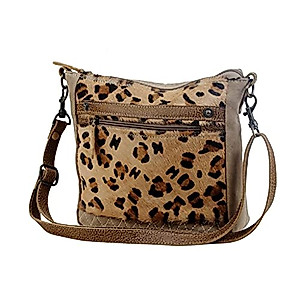 Myra Bag True Essence Canvas & Cowhide Bag Upcycled Cowhide & Leather S-2885