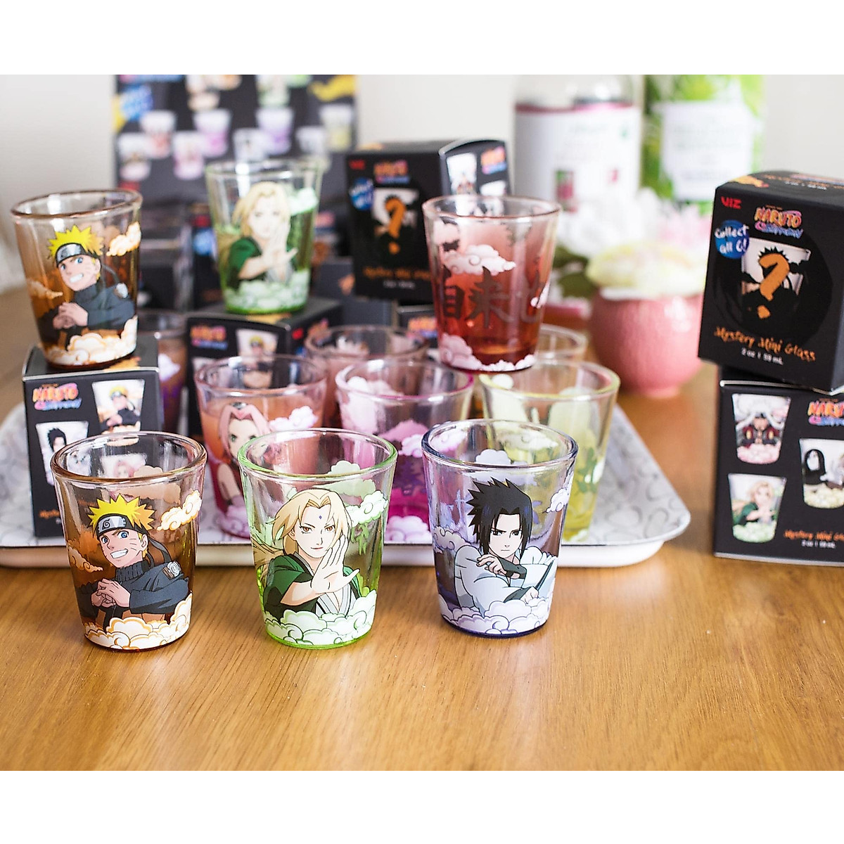 JUST FUNKY Naruto 2-Ounce Round Shot Glass Blind Pack | One Random