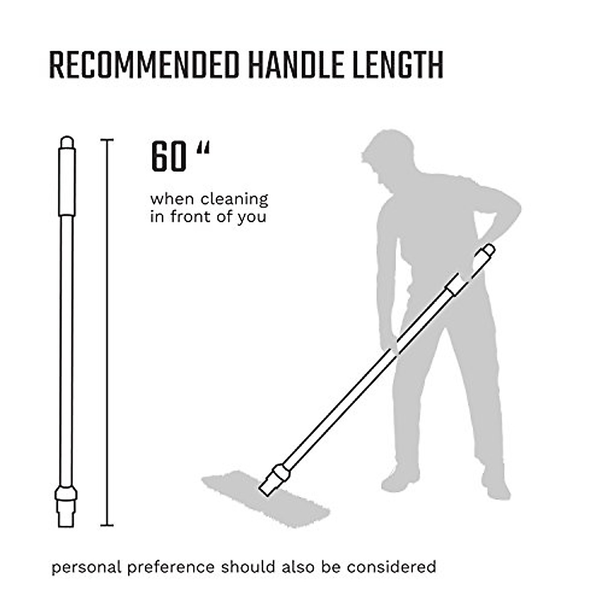 SWOPT Microfiber Mop Head — Cleaning Head Interchangeable with All SWOPT Cleaning Products for Efficient Cleaning and Storage — Mop Provides Lint-Free Cleaning for Wood, Laminate, Tile