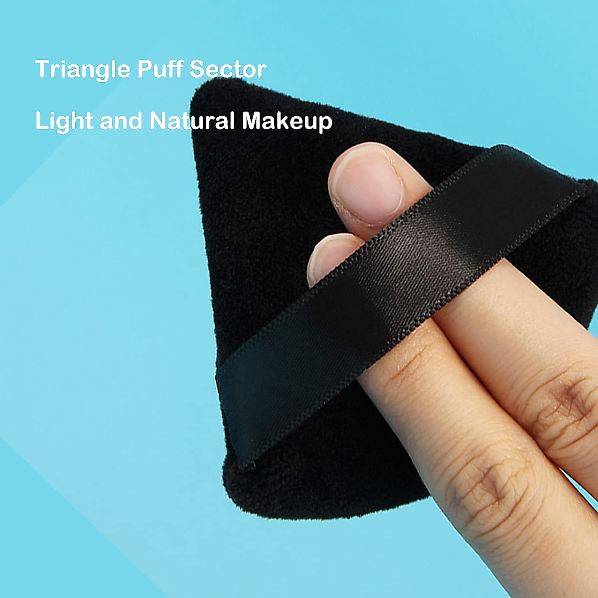 RONG HUA 10 Pieces of Mini Powder Puff Face Triangle Soft Makeup Loose Water Drop Air Cushion Tool Brush Concealer ,10 Piece Set