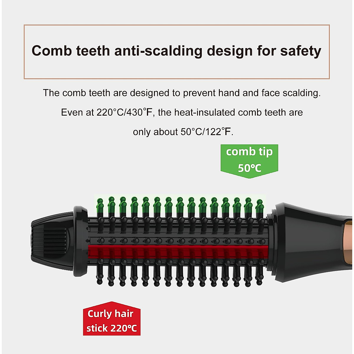 Hair Curler Ceramic Tourmaline Hair Roller Hair Hair Comb Hair Curling Iron Hair Styling Tools Travel Folding curling ironIdeal Women[US]