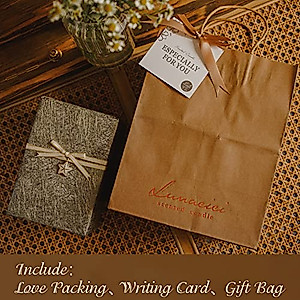 Luna cici Scented Candles Gifts Set for Women,Boss Lady Gifts for Women,Cute Ceramic Pine&Wood Aromatherapy Candles,Long Lasting,Non Toxic,Birthday Gifts for Friendship,Christmas Home Decor,12oz