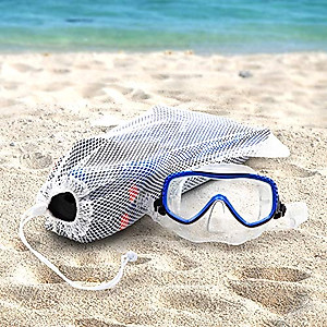 Champion Sports Mesh Sports Equipment Bag, Purple, 12x18 Inches - Multipurpose, Nylon Drawstring Bag with Lock and ID Tag for Balls, Beach, Laundry