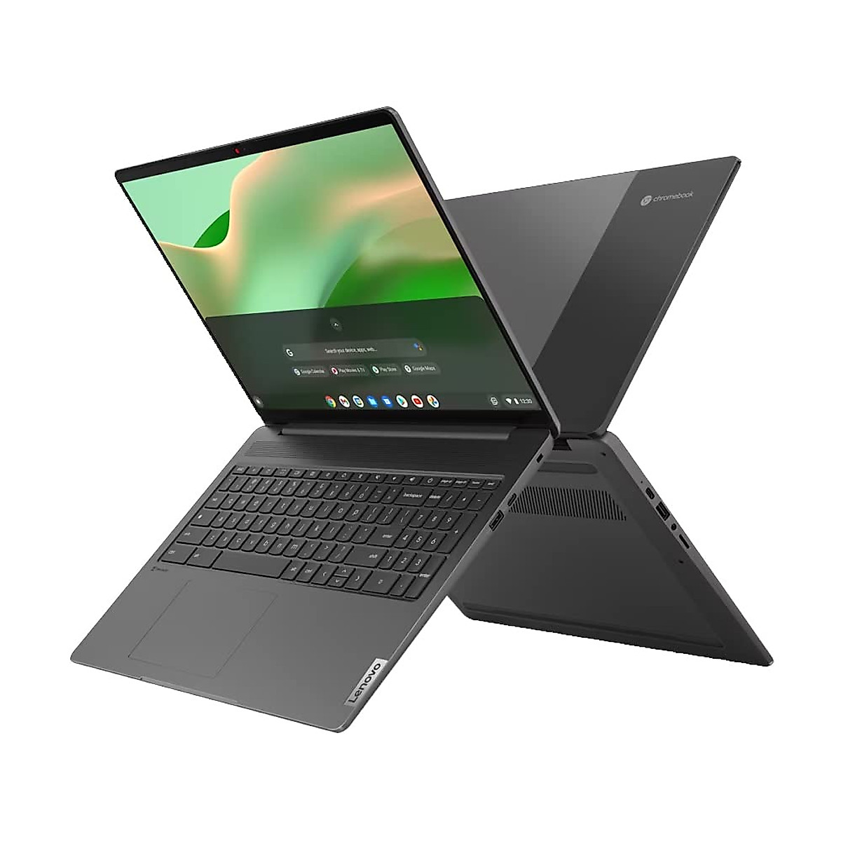 Lenovo IP 5 Chrome | 16" 2.5K 120Hz Gaming Chromebook | Core i3-1215U | 8GB RAM | 128GB eMMC 5.1 | FHD Camera | RGB Backlit Keyboad | Wi-Fi 6 + Bluetooth 5.3 | Storm Grey | Chrome OS (Renewed)