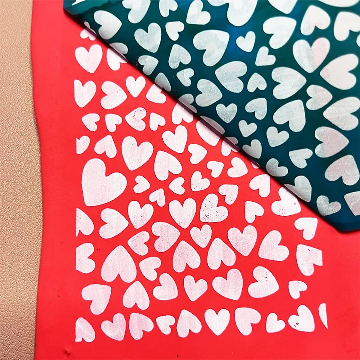 Silk Screen Stencils for Polymer Clay, Reusable Silk Screen Stencils for Printing on Jewelry Clay Earrings Decoration, Geometric Patterns Polymer Clay Silk Screen Stencils for Cup Plate DIY Decor