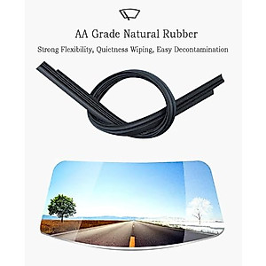 VTOGOI® Windshield Wiper Blades Replacement for 2011-2018 Jeep Grand Cherokee/2015-2018 Nissan GTR/2005-2016 Toyota Tacoma,Original Factory Quality Front Wiper Blade Set for My Car -22"+21"(Pack of 2)