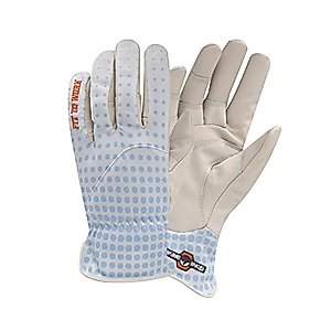 StoneBreaker Gloves Gardener Women's Gardening Glove, Large, Light Blue