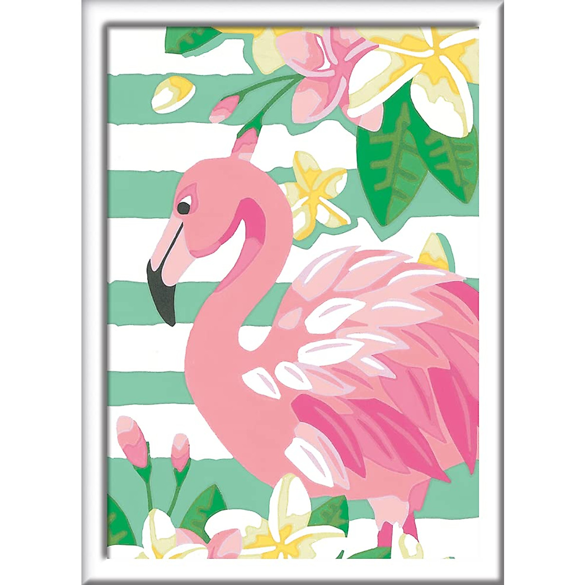 Ravensburger CreArt Think Pink Paint by Numbers Kit for Kids & Adults - All-Inclusive DIY Painting Kit Canvas | Detailed Flamingo Artwork | Ideal for Beginners & Art Enthusiasts